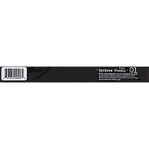 The BrowGal Skinny Eyebrow Pencil, Black, 0.04 Oz