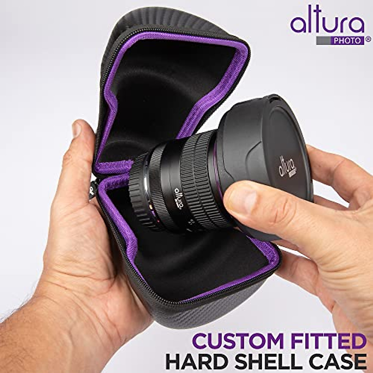 Altura Photo 8mm f/3.0 Professional for Nikon Wide Angle Lens Aspherical Fisheye Lens for Nikon D500 D3000 D3200 D3300 D3400 D3500 D5100 D5200 D5300 D5500 D5600 D7100 D7200 D7500 DSLR Cameras