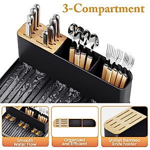 Urackify Dish Drying Rack, Expandable Stainless Steel Dish Rack with Drainboard Set Kitchen Sink Organizer for Counter, Large Capacity Kitchen Accessories with 360° Swivel Spout