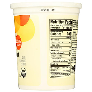 365 by Whole Foods Market, Yogurt Greek Plain Whole Milk Organic, 32 Ounce