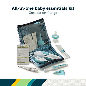 Safety 1st Deluxe 25-Piece Baby Healthcare and Grooming Kit (Arctic Blue)