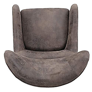 Christopher Knight Home Lorenzo Arm Chair Fabric Hi-Back Studded Chair, Greyish Brown 36D x 26.75W x 41.5H in