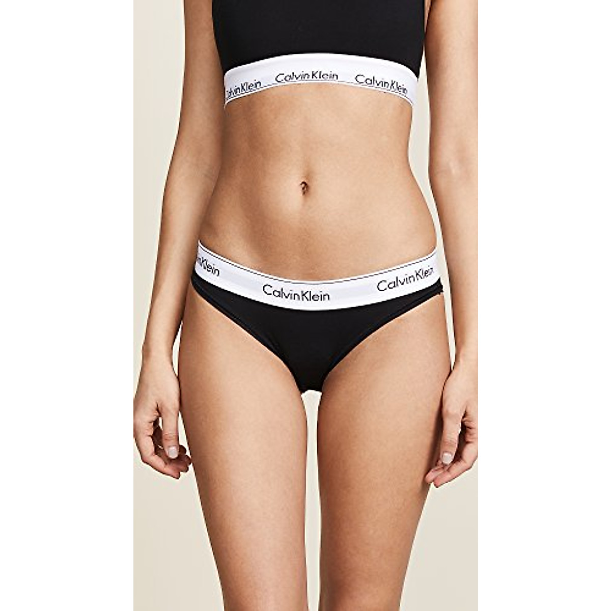 Calvin Klein Underwear Women's Modern Cotton Bikini Briefs, Black, M