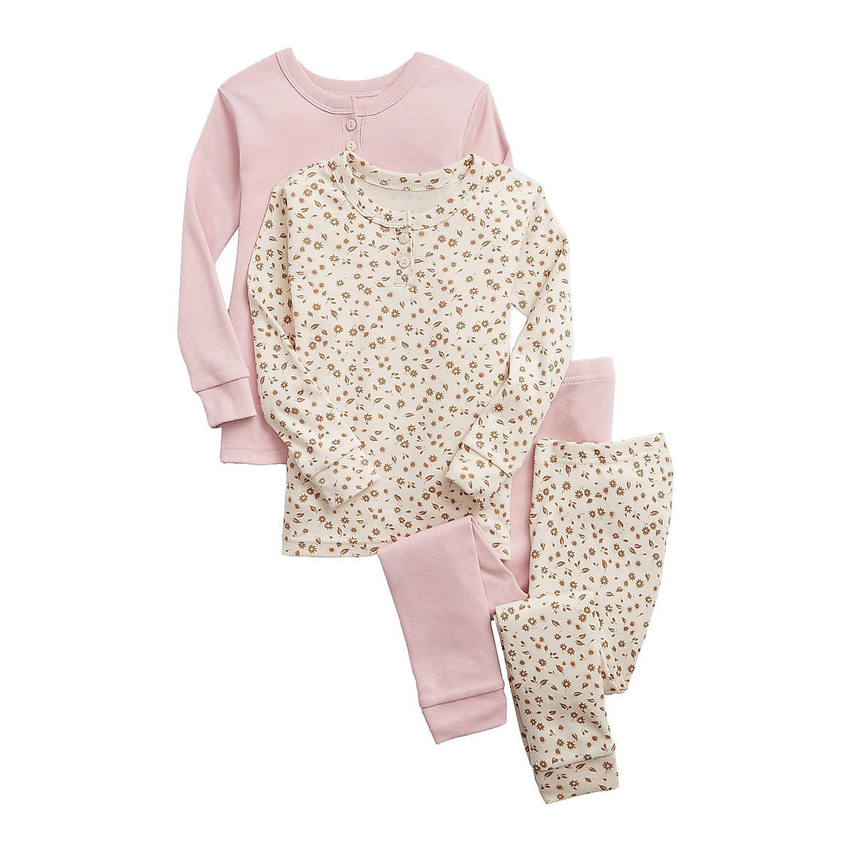 GAP unisex baby Set and Toddler Pajama Bottoms, Pink Standard, 5T US