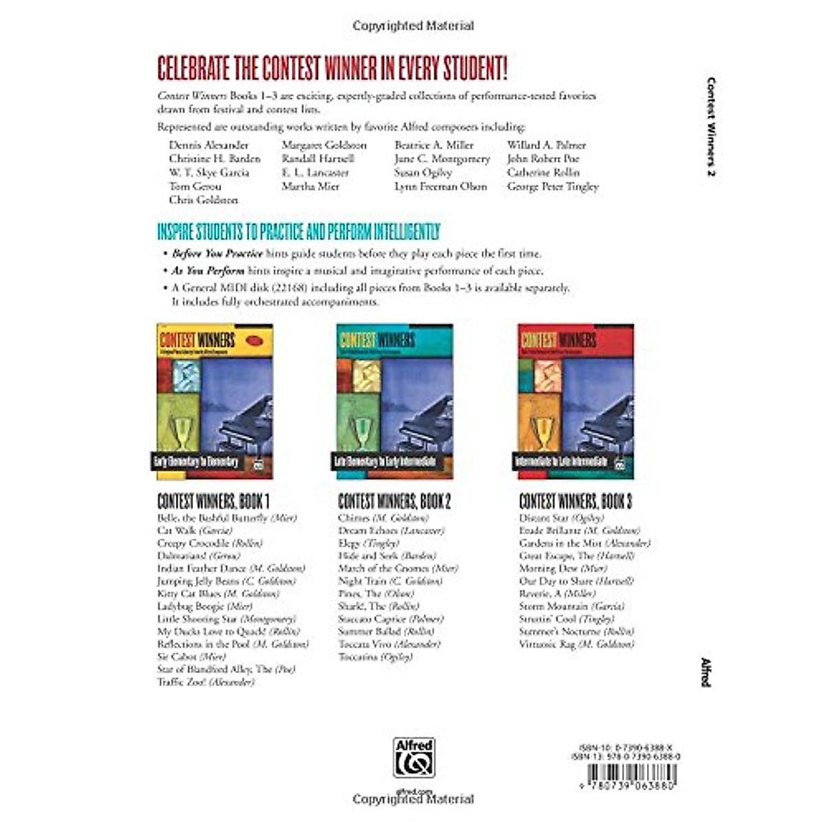 Contest Winners, Bk 2: 12 Original Piano Solos by Favorite Alfred Composers