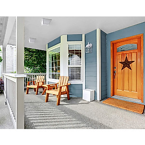 CORAMDEO Outdoor LED Square Wall Sconce Light for Porch, Patio, Deck, Wet Location, Built in LED Gives 100W of Light from 11W of Power, 1000 Lumens, 3K, Durable Cast Aluminum with White Finish