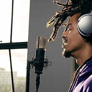 Lauten Audio Black LA-220 Large Diaphragm FET Condenser Microphone, Black