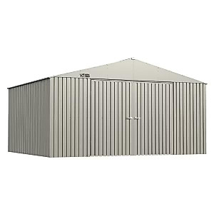 Steel Storage Shed, 14x12, Cool Grey