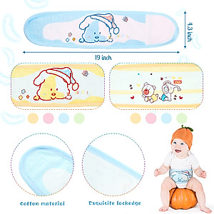 SATINIOR 8 Pcs Baby Belly Button Band Cartoon Baby Umbilical Cord Belly Band Infant Protector Soft Newborn Navel Belt for Babies 0-12 Months, 2 Styles