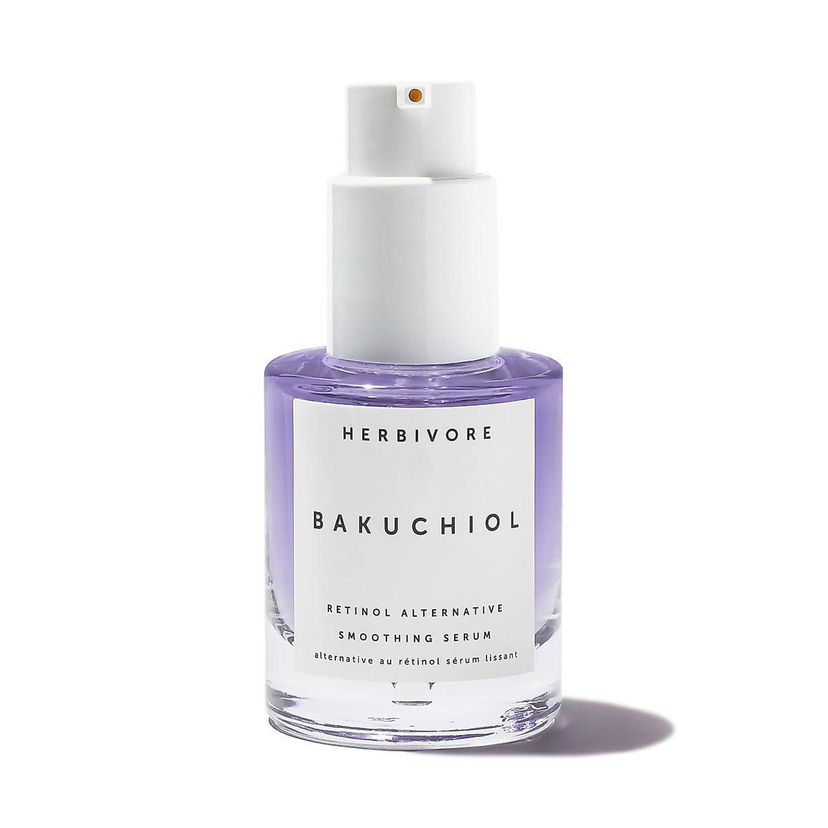 HERBIVORE Bakuchiol Retinol Alternative Face Serum REGULAR STRENGTH - Bakuchiol + Peptides, Smooths Skin, Reduces Fine Lines & Wrinkles, Plant-based, Vegan, Cruelty-free, 30mL / 1 oz