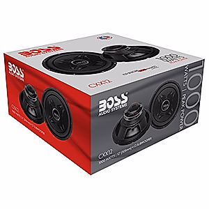 BOSS Audio Systems CXX12 Car Subwoofer - 1000 Watts Maximum Power, 12 Inch , Single 4 Ohm Voice Coil, Sold Individually,Black