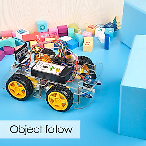 OSOYOO V2.1 Smart IOT Robot Car Kit for Arduino - Early STEM Education for Beginner Teenage and Kid – Learn Circuit, Sensor - Get Hands-on Experience on Programming, Electronics Assembling, Robotics