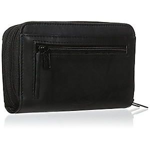 Uxton Heiress Double Zip-around Indexer (Black-RFID Protected)