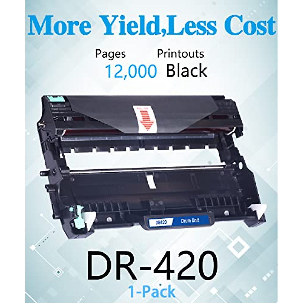 MM MUCH & MORE Compatible Drum Unit Replacement for Brother DR-420 DR420 TN450 use for HL-2240 2240D 2270DW 2280DW MFC-7360N 7460DN 7860DW DCP-7060D 7065DN Printers (1-Pack)