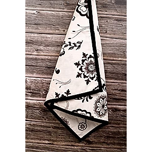 Sapphire-web Black Persia Paisley Print Pure Cotton 1 Piece Kitchen Towels 16 Inch by 18 Inch