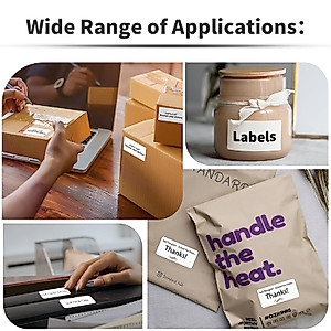 OausTect 2.25" X 1.25" Thermal Label, Perforated Sticker for Barcode and FBA Address, Adhesive Shipping Label, Compatible with Rollo and Zebra Desktop Printers, 12 Rolls, 12000 Labels