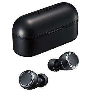 Panasonic True Wireless Earbuds | Bluetooth Earbuds|IPX4 Water Resistant | Small, Lightweight | Long Battery Life, Alexa Compatible | RZ-S300W (Black)