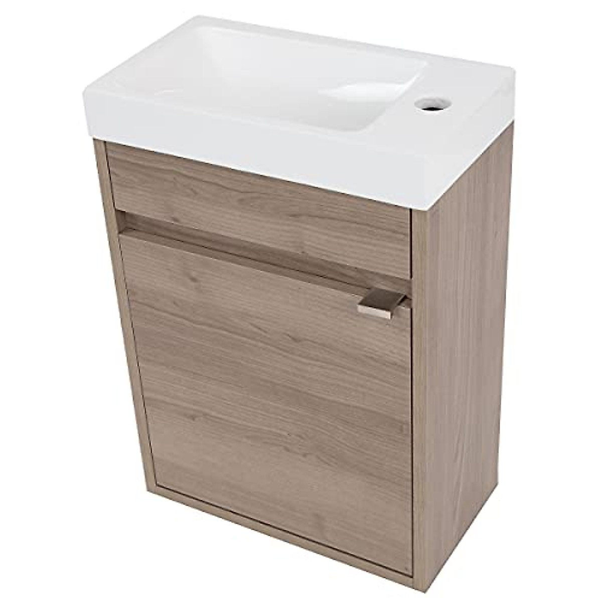 Spring Mill Cabinets Kambree Bathroom Vanity with Sink, 15.75 in. W x 8.66 in. D x 22.13 in. H, Forest Elm