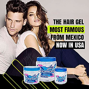 Xiomara Professional Hair Styling Gel with Aloe Vera Long-lasting Hold, 4 Pack of 8.80 Oz Each Jar, Clear