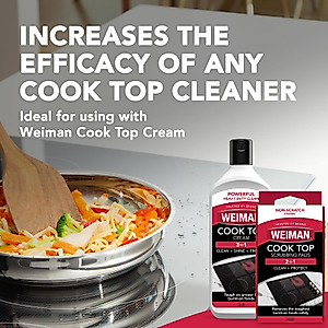 Weiman Cook Top Scrubbing Pads, 3 Count, 2 Pack Cuts Through the Toughest Stains - Scrubbing Pads Carefully Wipe Away Residue