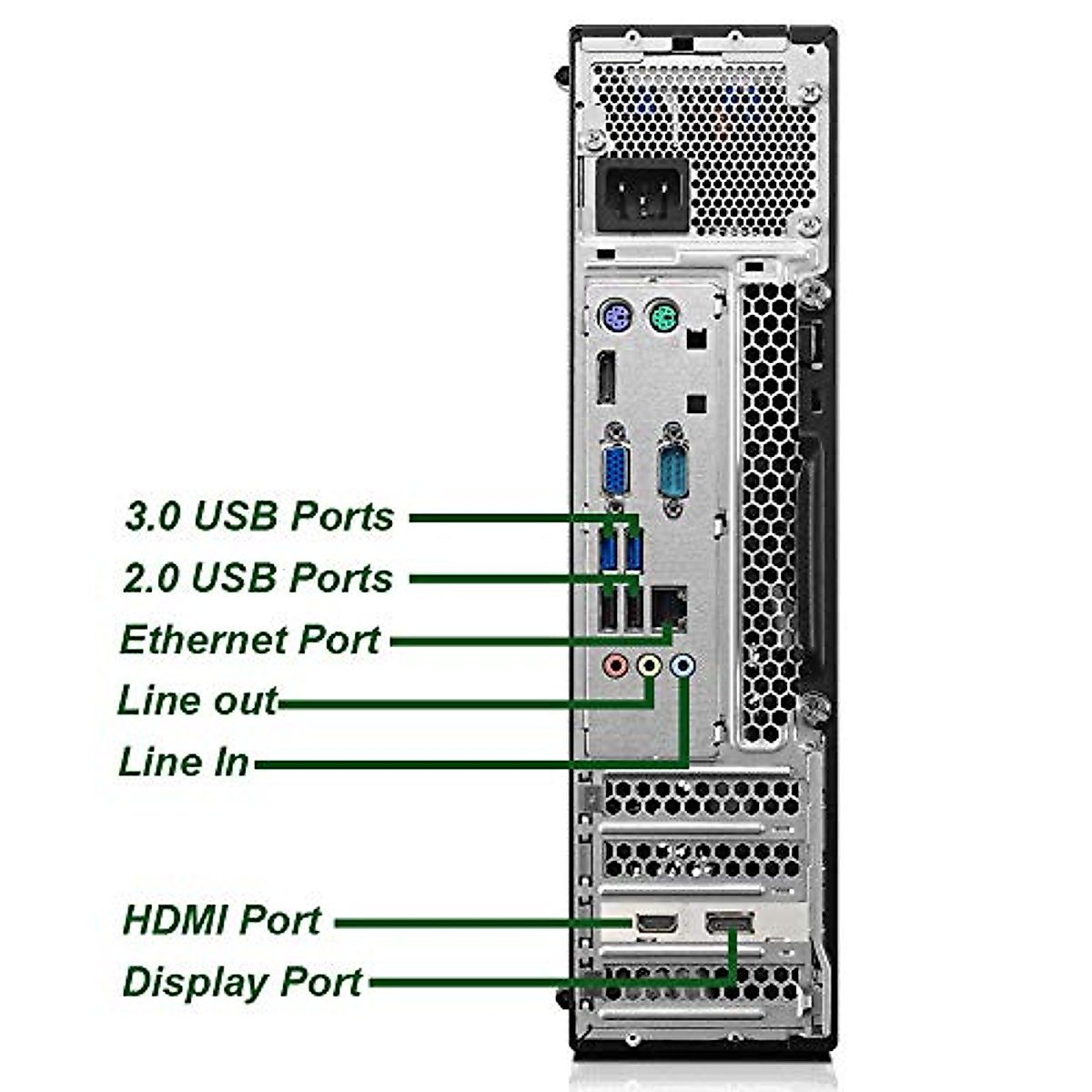 Lenovo M700 SFF Computer Desktop PC, Intel Core i5 6500 Processor, 16GB Ram, 512GB M.2 SSD, HDMI, Nvidia GT GeForce 1030 2GB DDR5, WiFi | Bluetooth, Windows 10 (Renewed)