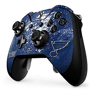 Skinit Decal Gaming Skin compatible with Xbox One Elite Controller - Officially Licensed NHL St. Louis Blues Frozen Design