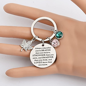 WSNANG Sorority Gift Pink and Green Leaf Graduation Gifts (silver)