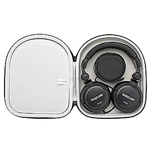 Knox Gear Protective Headphone Case for Folding Headphones - Compatible with Tascam TH-03, Audio-Technica ATH-M50x, & Similar Sized Headphones