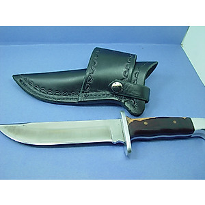 Buck 124 Cross Draw Knife Sheath Made Out of Buffalo Hide Leather.