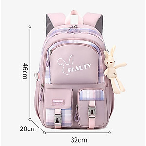 ROERPPM Laptop Backpacks 15.6 inch Bag College Backpack Anti Thief Travel Daypacks Large Bookbags for lady Women (Black)