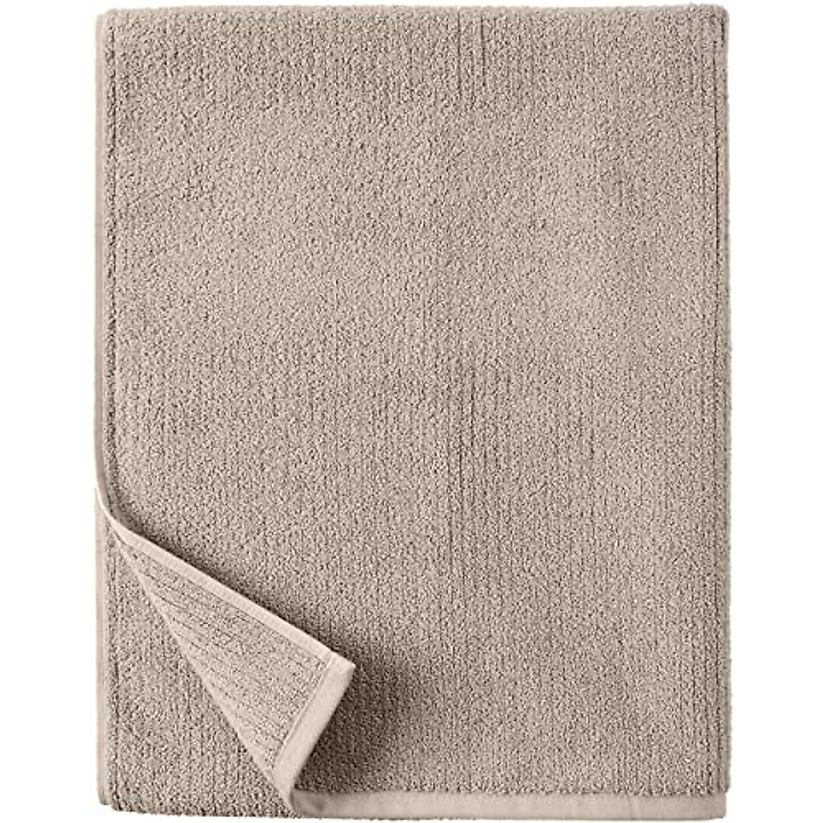 Amazon Aware 100% Organic Cotton Ribbed Bath Towels - Bath Towels, 4-Pack, Taupe