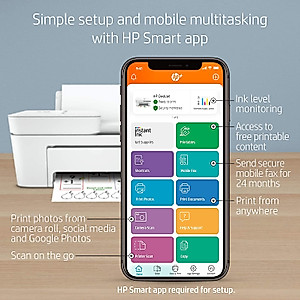 Bools H-P DeskJet 4155eSeries All-in-One Wireless Color Printer, Copier, Scanner, and a USB Printer Cable