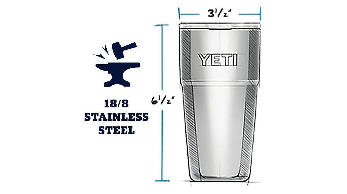 YETI Rambler Stackable Pint – Vacuum Insulated & Durable