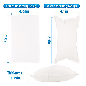 36pc Dry Ice Packs Shipping Cold Packs for Frozen Food, 7.3in×4.33in Bulk Dry Ice Sheets for Coolers Reusable, Cold Shipping Packaging Keep Foods Drinks Cold