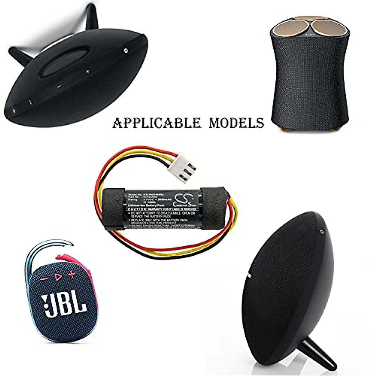 Replacement Battery for Speaker Harman/Kardon Onyx 4 Studio 4 icr22650 3000mAh