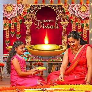 Happy Diwali Backdrop Happy Diwali Banner Diwali Decorations for Home Diwali Banner Backdrop Festival of Lights Banner Deepavali Decorations Diwali Photo Booth Props Diwali Decorations