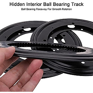 4Pack 5.50 Inch Round Lazy Susan Turntable Bearing Plate 5/16”Thick Lazy Susan Hardware, Rotating Swivel Plate with 300lbs Load Capacity, Lazy Susan Turntable Base for Serving Tray, Table, Kitchen