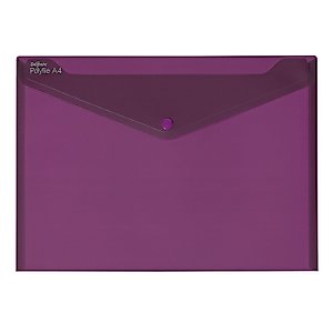 Snopake A4 Fusion Polyfile Popper Wallet – Fusion Assorted [Pack of 5] Ref: 15643