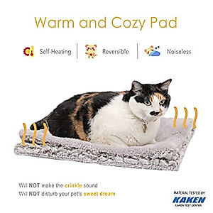 Self Heating Cat Pad Self Warming Cat Bed 27.5" x 18.5" Thermal Cat Mat for Outdoor and Indoor Pets
