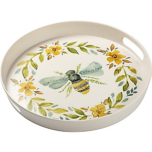 Primitives by Kathy 104022 Melamine Serving Tray, Set of 2, Bee Home