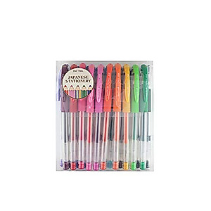 Uni-ball Signo UM-151 Gel Ink Pen, 0.38 mm,19 colors set with MIYABI stationery store original pen case(UM151-19C)
