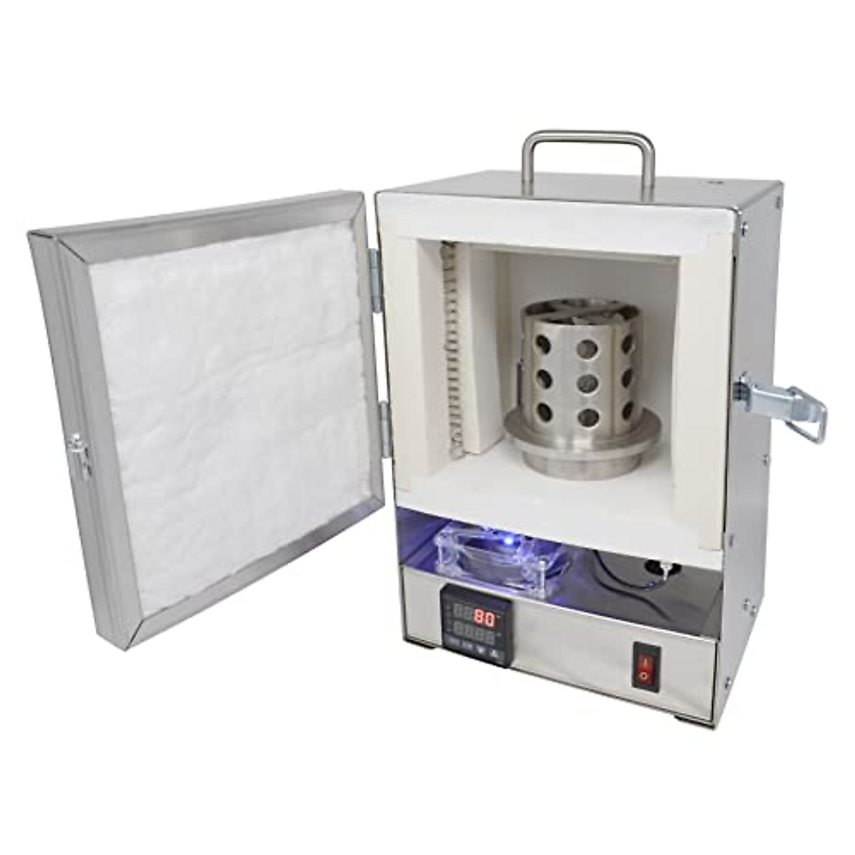 Tabletop Hi-Temp 2200 Degree Electric Burnout Oven Kiln Vent Hole PROGRAMMABLE Controller Furnace Jewelry Making Dental Casting Wax 3D Resin PLA Burnout Made in The U.S.A.