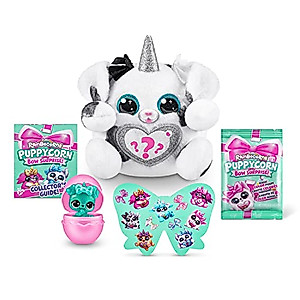 Rainbocorns Puppycorn Surprise Series 3 (Dalmation) by ZURU, Collectible Plush Stuffed Animal, Surprise Egg, Sticker Pack, Slime, Dog Plush, Ages 3+ for Girls, Children