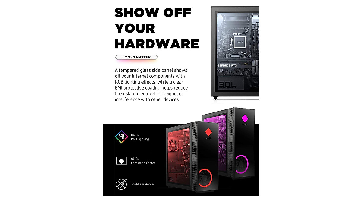 HP OMEN 30L Gaming Desktop - Power, Performance & Custom RGB