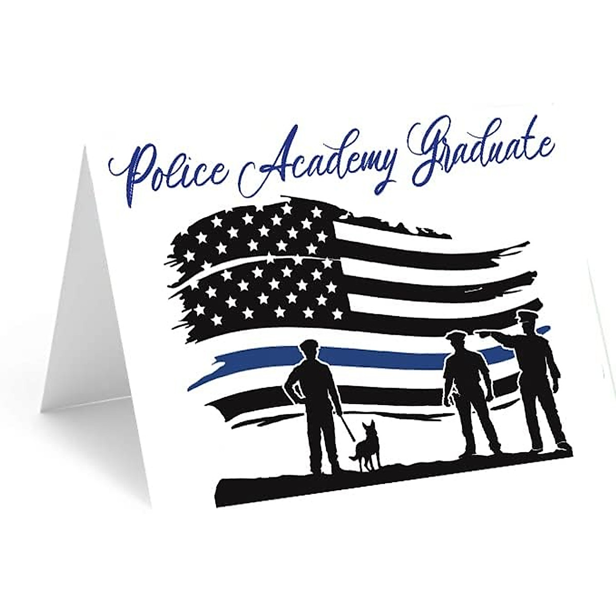 Red Door Inspirations Graduation Cards - Fire Academy Graduation, Police Academy Graduation, Law School Graduation, Single Card & Envelope (Police Academy Graduation)