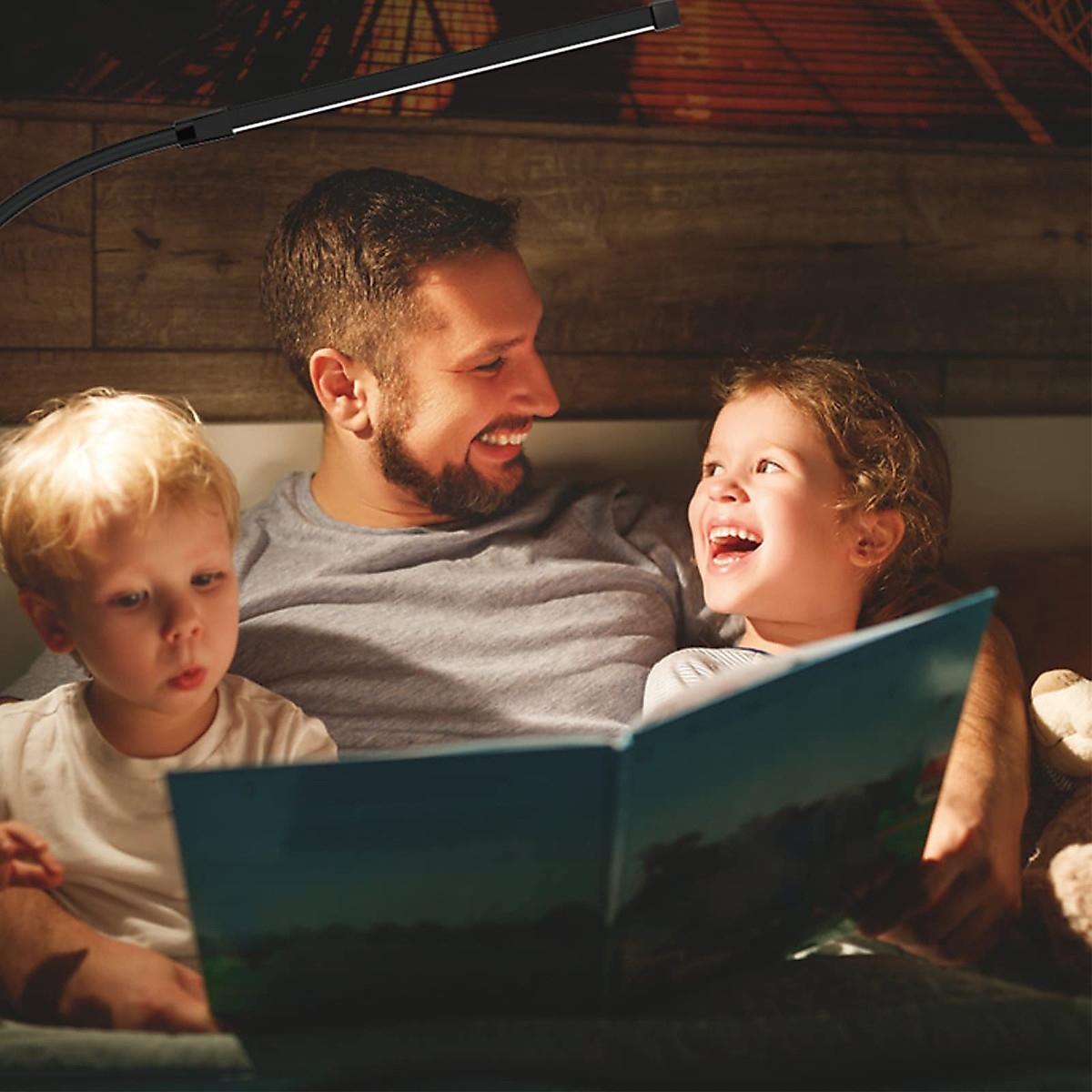 LED Desk Lamp, Touch Control Desk Lamp with 10 Levels Brightness, Dimmable Office Lamp with Adjustable Arm, 11" Wide Office Eye Protection Light 900LM Large Bright Desk Lights with Stepless Dimming