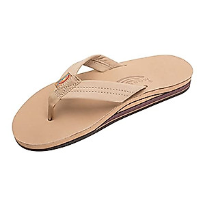 Rainbow Sandals Men Premium Leather Double Layer, Sierra Brown, X-Large (11-12)