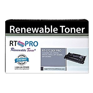 Renewable Toner 26X MICR Pro High Yield Replacement for HP 26X CF226X 26A CF226A | HP Laser Printers M402d M402n M402dn M402dw MFP M426dw M426fdn M426fdw Check Printing Ink