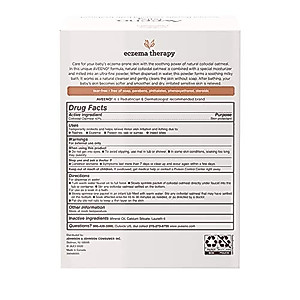 Aveeno Baby Eczema Therapy Soothing Bath Treatment for Relief of Dry, Itchy & Irritated Skin,Made with Natural Colloidal Oatmeal, Fragrance-Paraben-, Steroid- & Tear-Free, 10 ct ( Packaging May Vary )