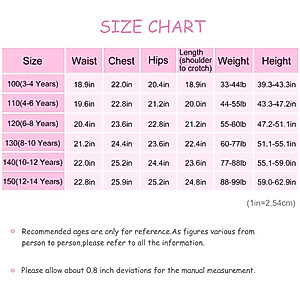 EASTBUDDY Long Sleeve Leotards for Girls Gymnastics Sparkly Toddler Gymnastics Leotard Tumbling Outfit Pink 10-12 Years